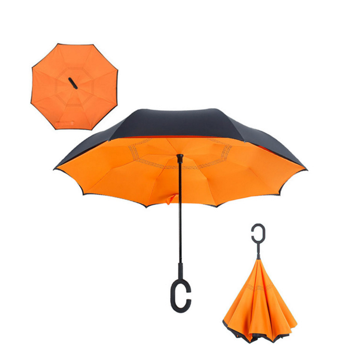 The Inverted umbrella is the smartest umbrella on the market. It's a ...